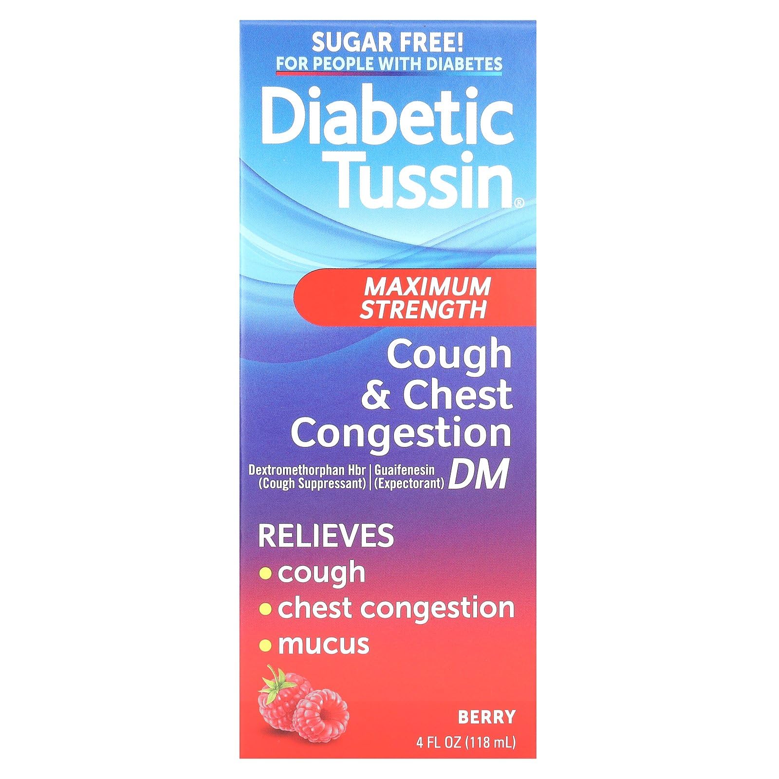 EXP 01/2025 Diabetic Tussin Cough Suppressant Liquid Maximum Strength ...