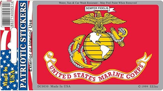 Amazon.com: United States Marine Corps Sticker 2-3/4"X4": Automotive