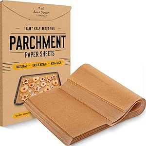 Amazon.com: Parchment Paper Baking Sheets by Baker's Signature | Precut ...