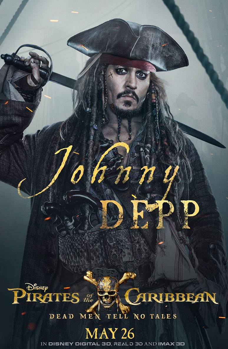 Mua Johnny Depp as Capt Jack Spar//row 11" x17" P/C Dead//Men Tell-No ...