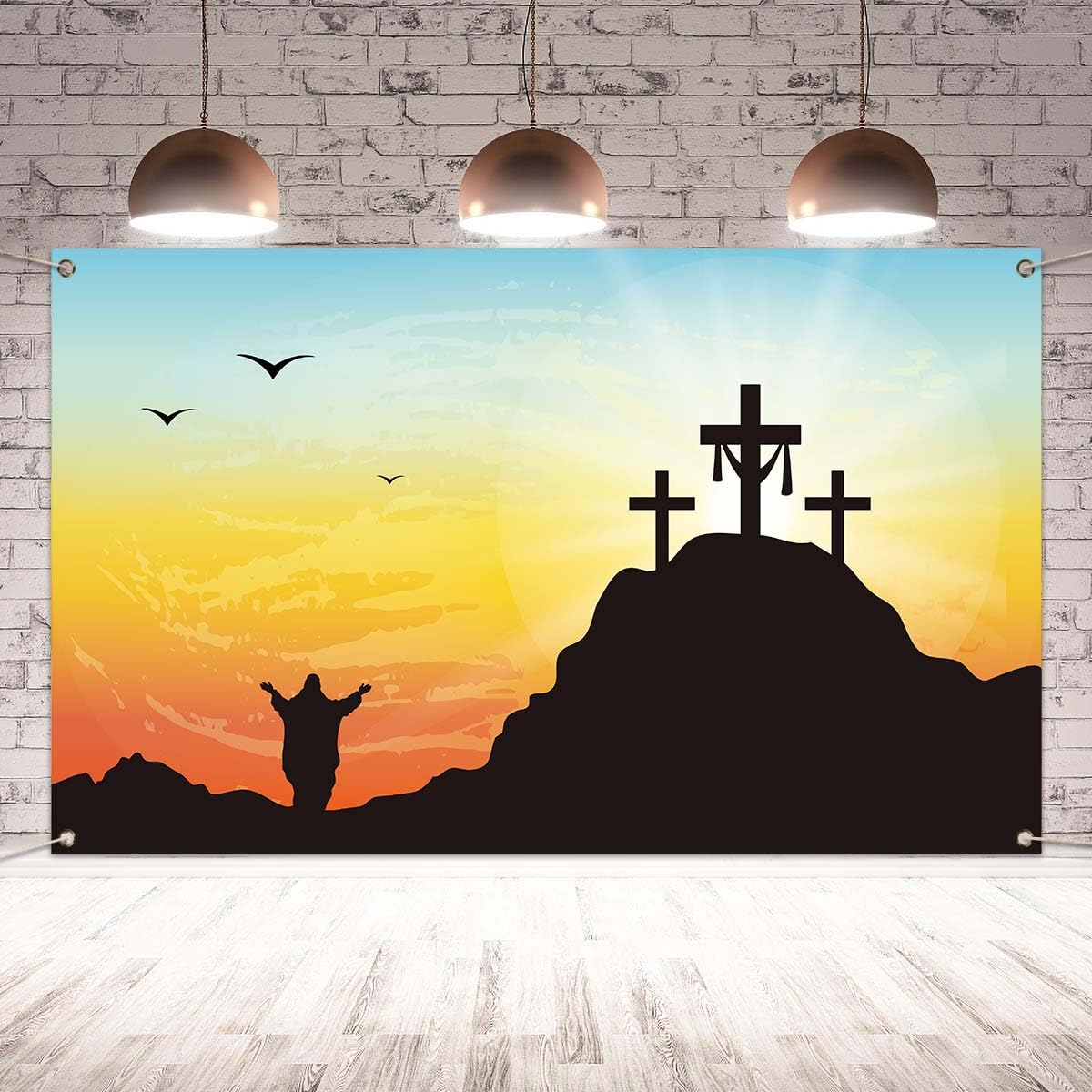 He is Risen Backdrop He is Risen Banner He is Risen Decor Resurrection ...