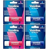 Amazon.com : Vaseline Lip Therapy Variety 4-Pack – Rosy Lips + Cocoa Butter Moisturizing Lip ...
