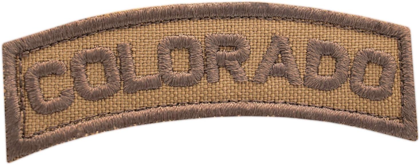 LEGEEON Coyote Colorado Shoulder Tab CO State Tan Army Morale Tactical ...