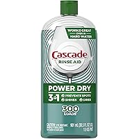 Cascade Dishwasher Rinse Aid, Power Dry, 901ML : Amazon.ca: Health ...