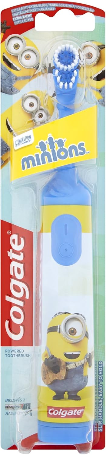 Colgate Minions Kids Extra Soft Battery Toothbrush 3+ Years (Assorted ...