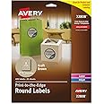 Amazon.com : Avery 22808 Labels, Round, 2-1/2-Inch, 225 Labels/PK ...