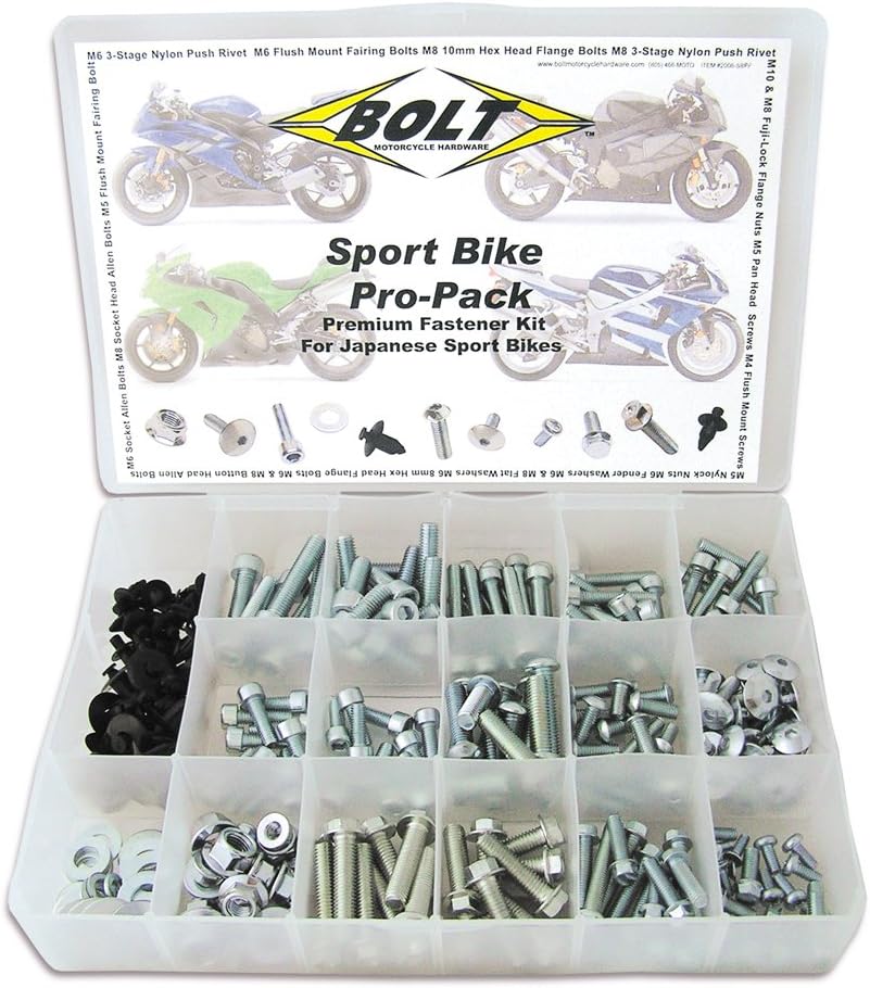 Amazon.com: Bolt Motorcycle Hardware (2006-SBPP) Sport Bike Pro Bolt ...
