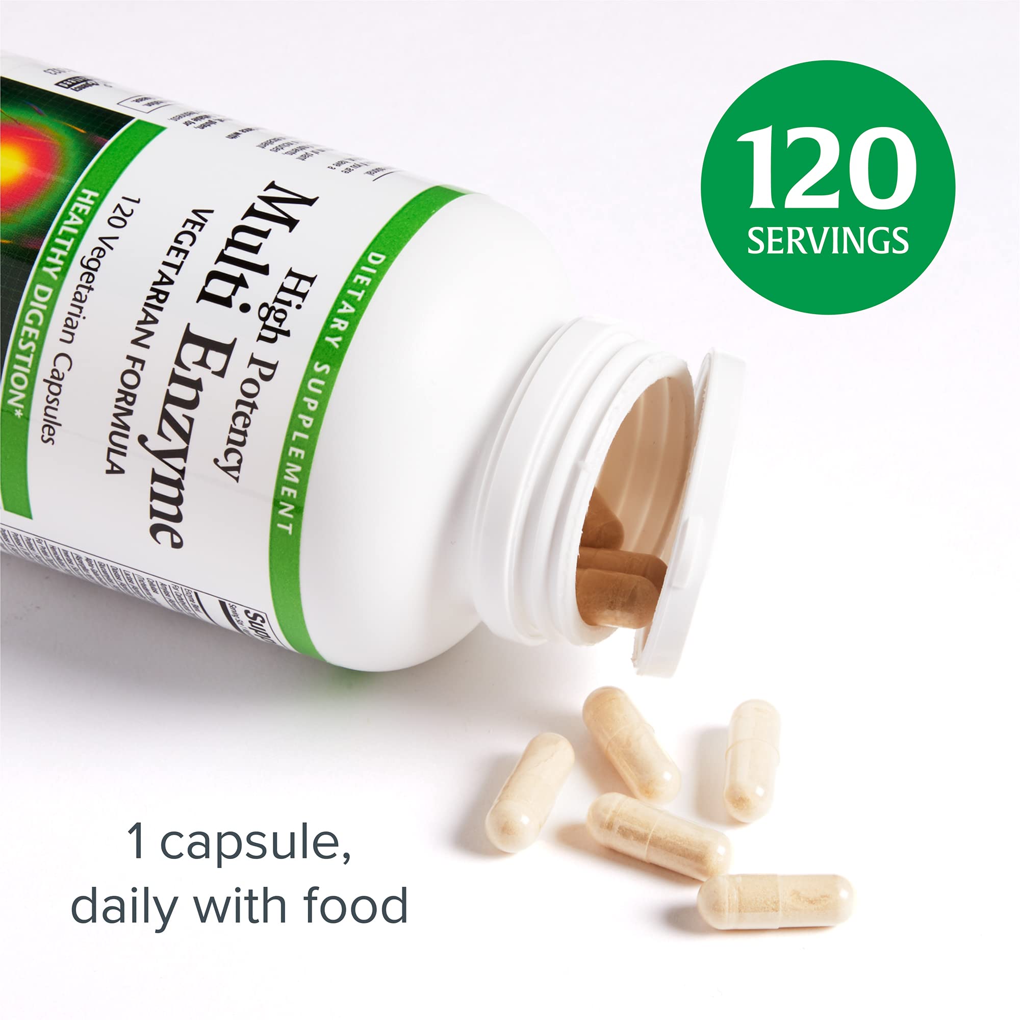 Mua High Potency Multi Enzyme Vegetarian Formula, Plant-Based Digestive ...