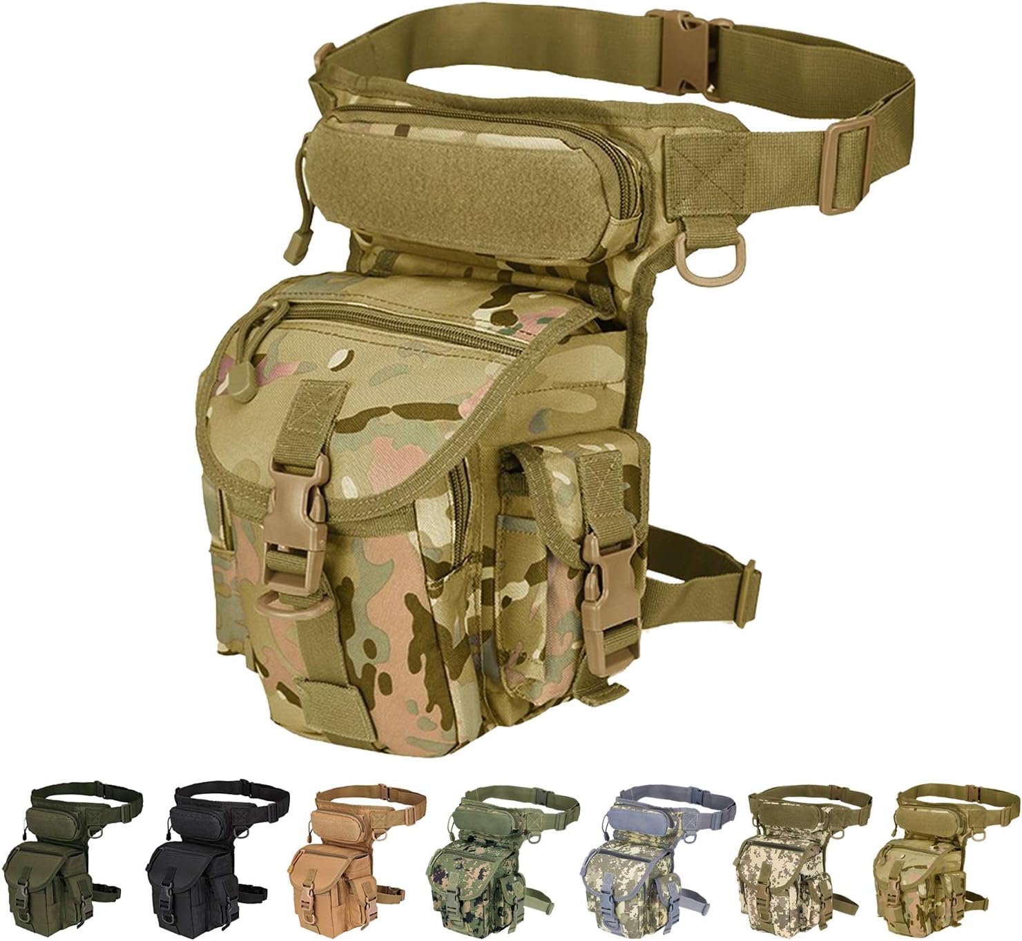 Injoy Multi-Purpose Tactical Drop Leg Bag Tool Fanny Thigh Pack Leg Rig ...