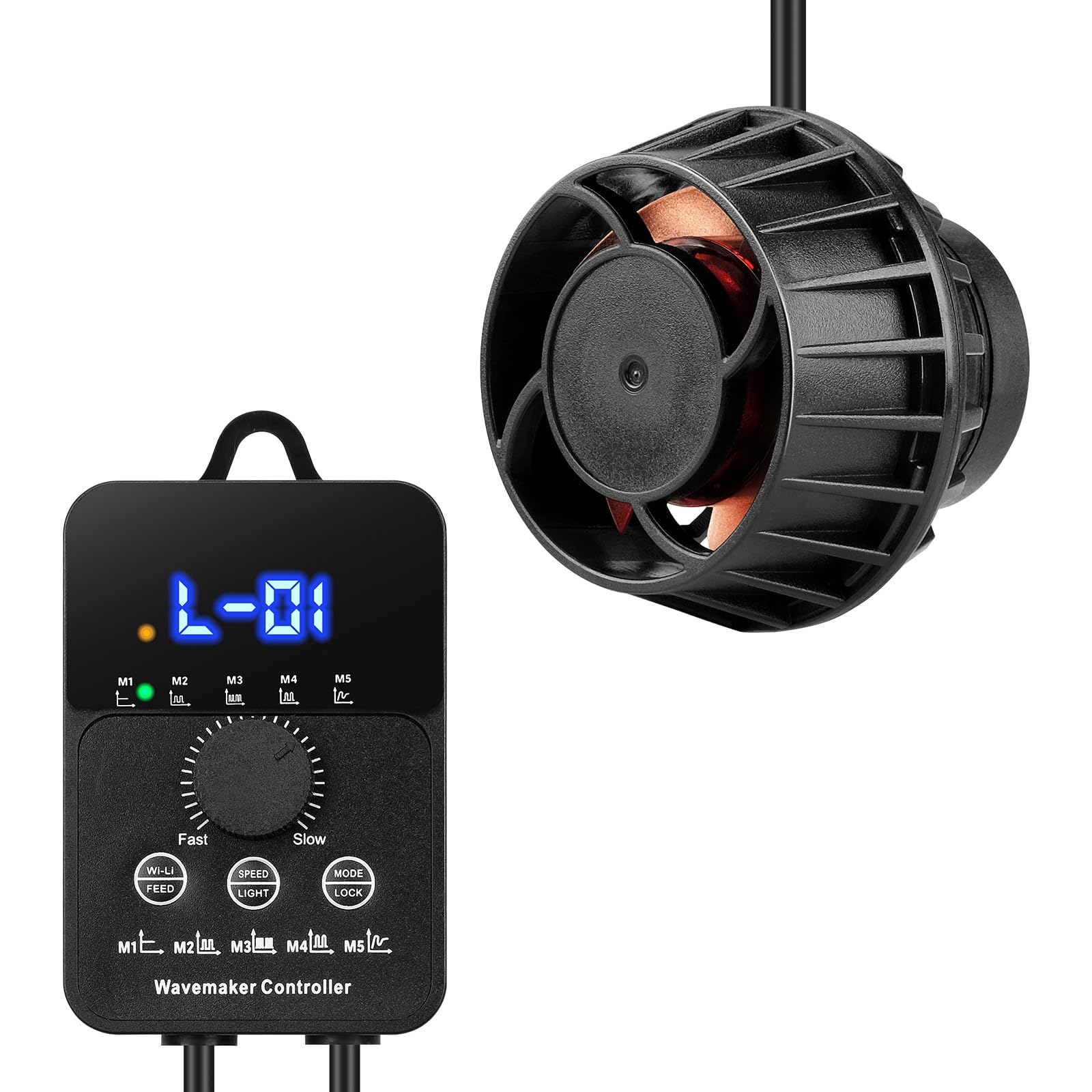 Mua 2100GPH Aquarium Wave Maker with Controller Mini DC 24V 12W ...