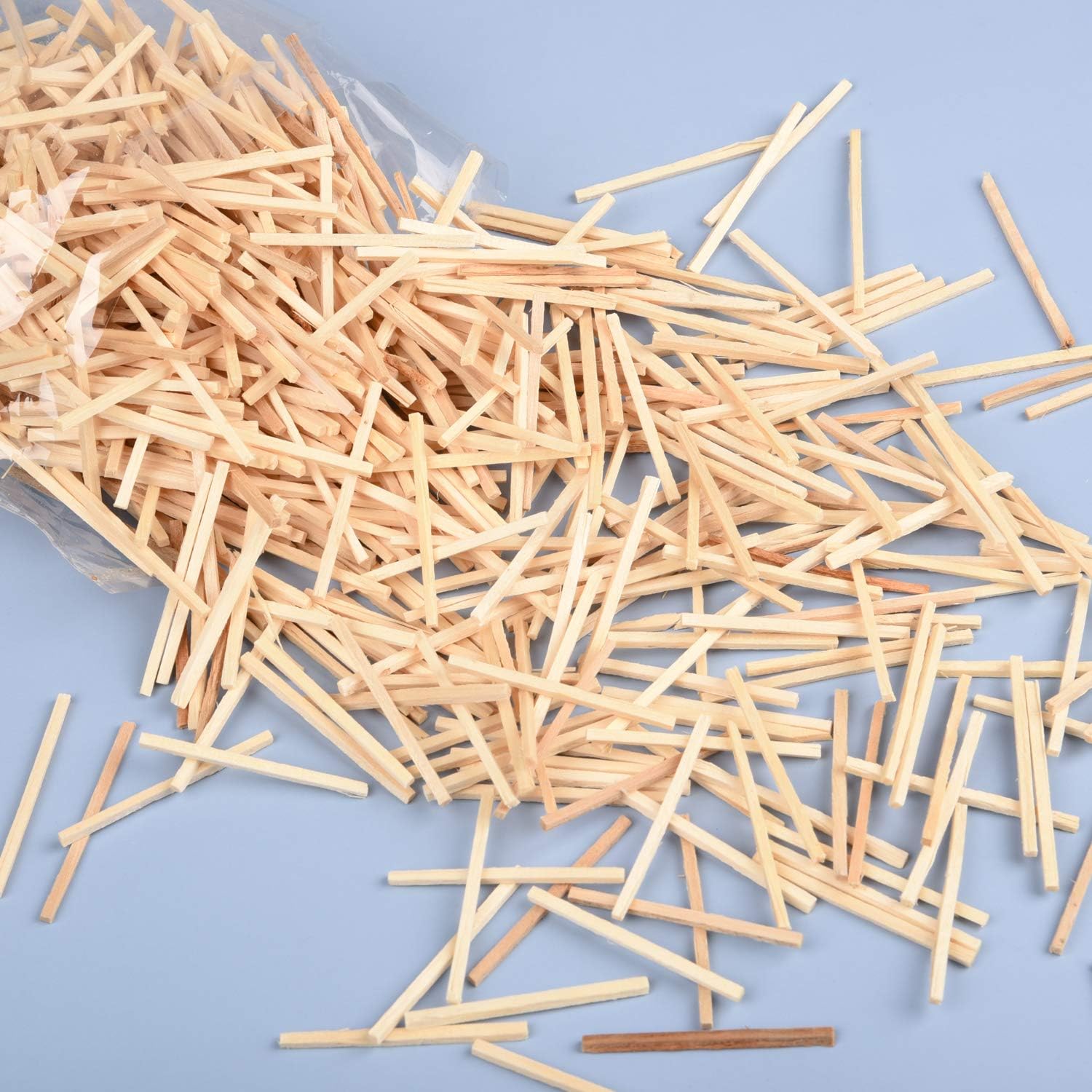 Euvoym 1000 Pieces Natural Wooden Matchsticks Bulk Pack Matchsticks ...