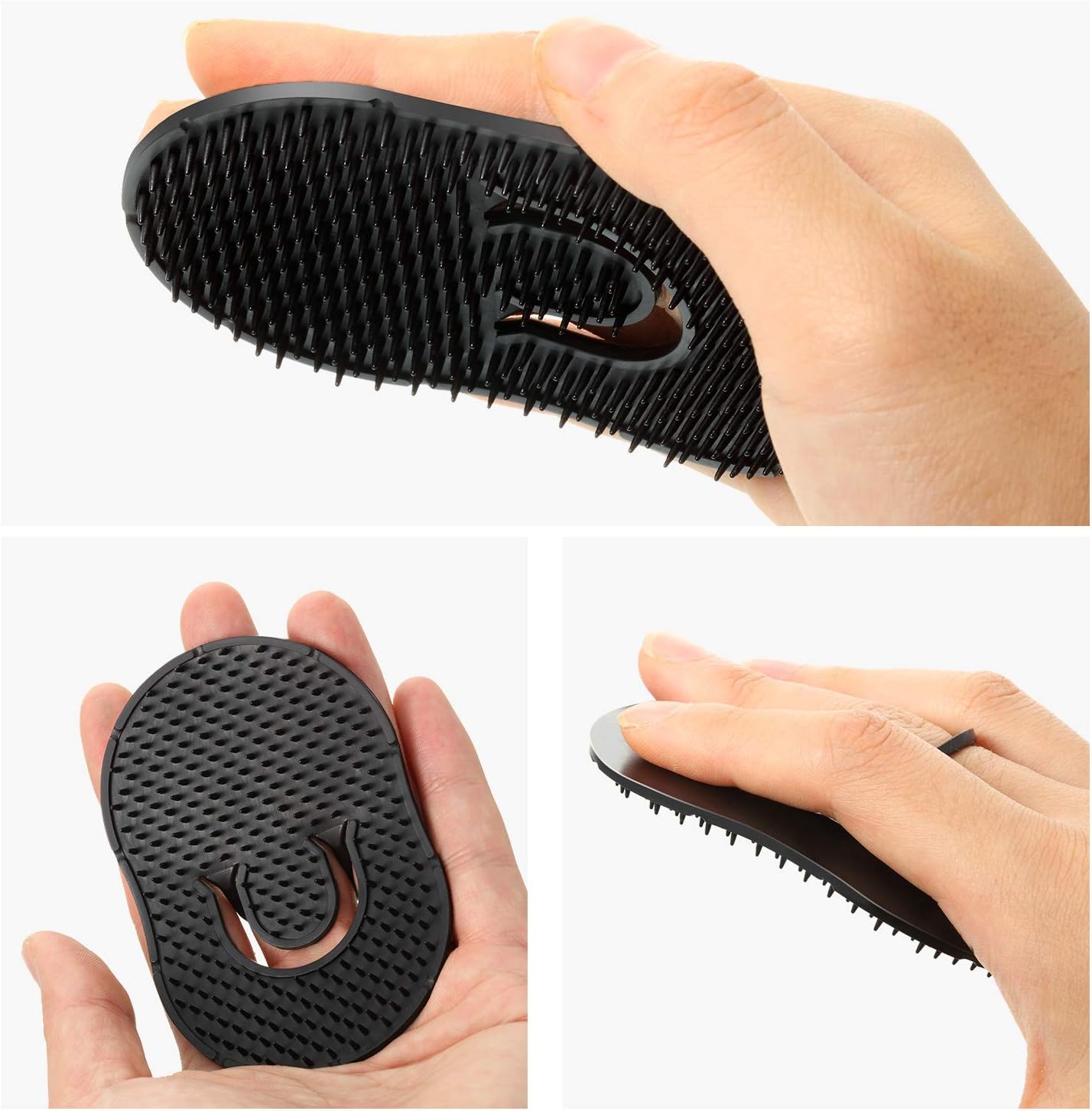 12 Packs Pocket Palm Combs Portable Soft Hair Combs Black Beard Shampoo ...