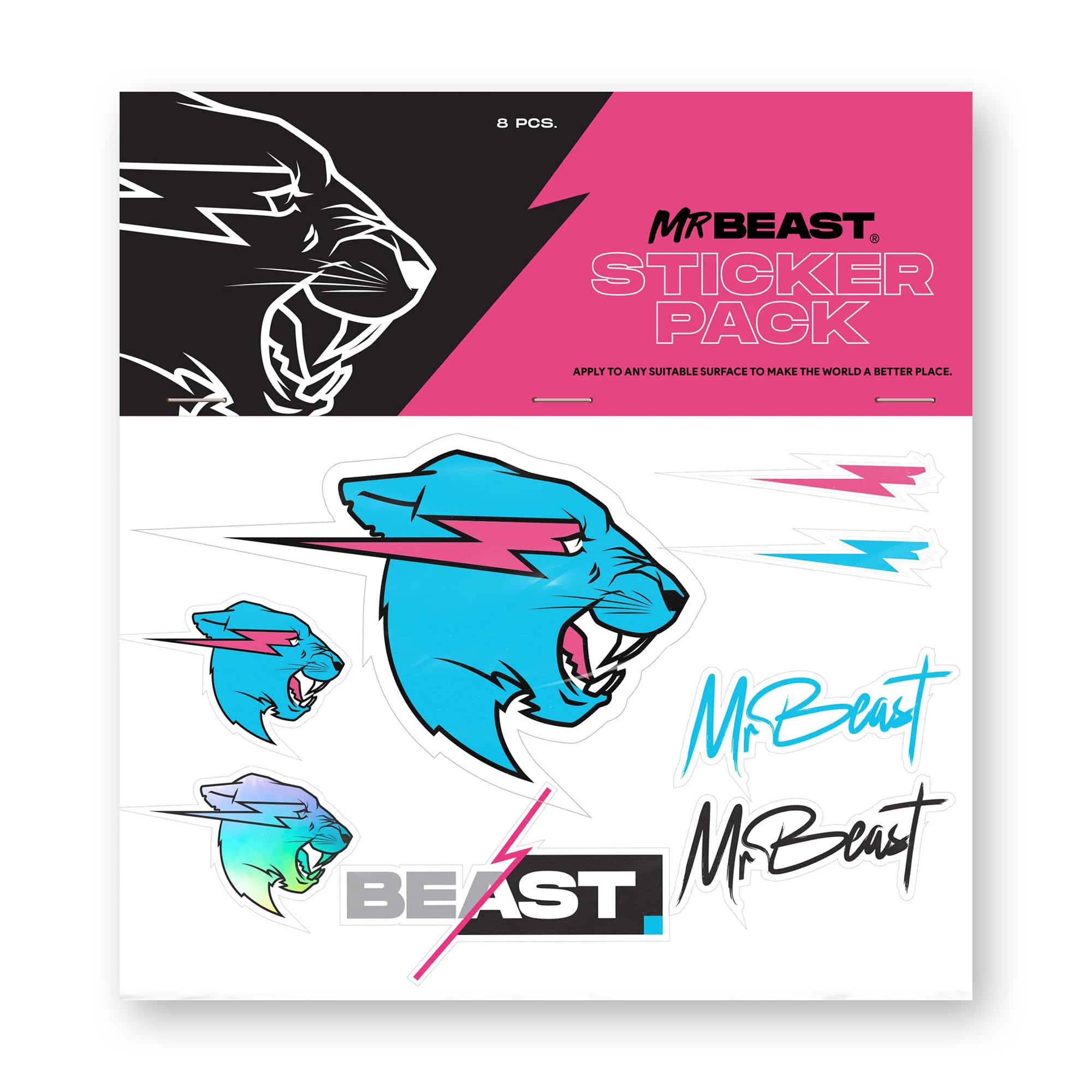 Mua MrBeast Original Vinyl Stickers Pack, 8 Assorted Aesthetic Stickers ...