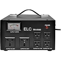 Amazon.com: 5000 Watt Voltage Regulator with Transformer - Step Up/Down - 110V/220V - Circuit ...
