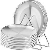 Amazon.com: No Name No Seal 8-piece 6.5-inch appetizer plate with stand ...