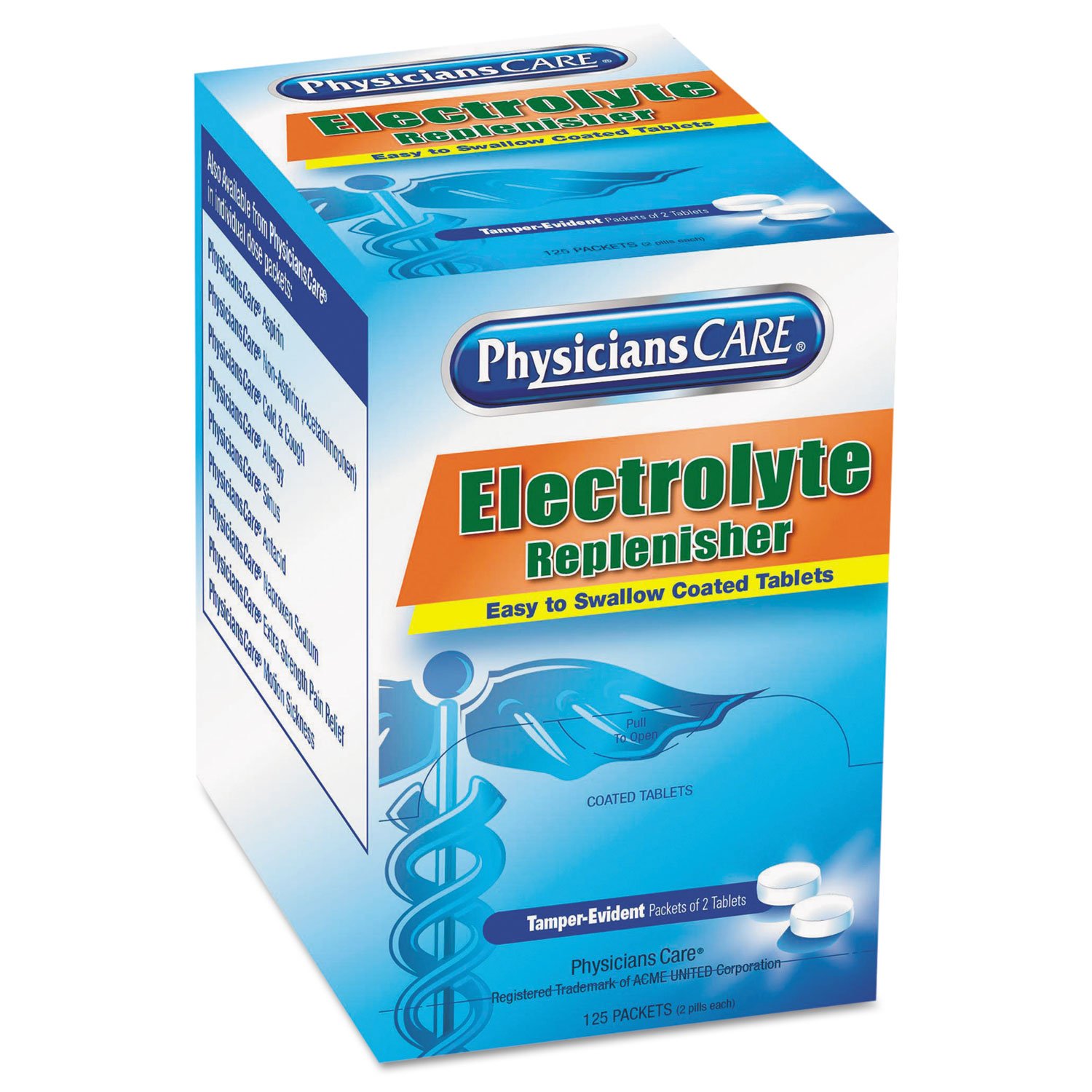 Amazon.com: PhysiciansCare Electrolyte Tabs, 2 Tablets/Pack, 125 Packs ...