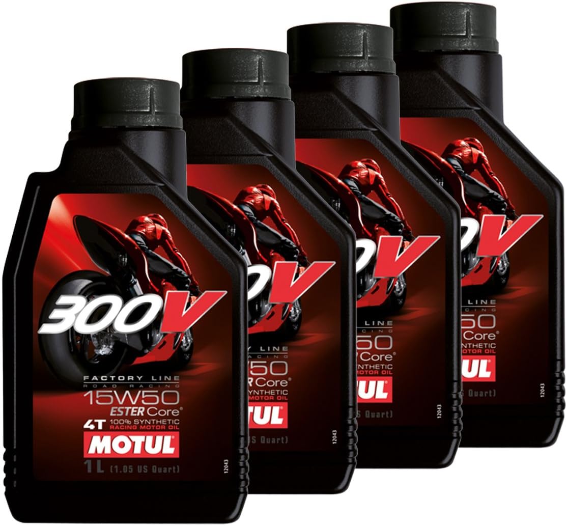 Offerta 4 Litri Olio Motore Motul 300V 15w50 4T Factory Line Racing 100% Sintetico: Amazon.it ...