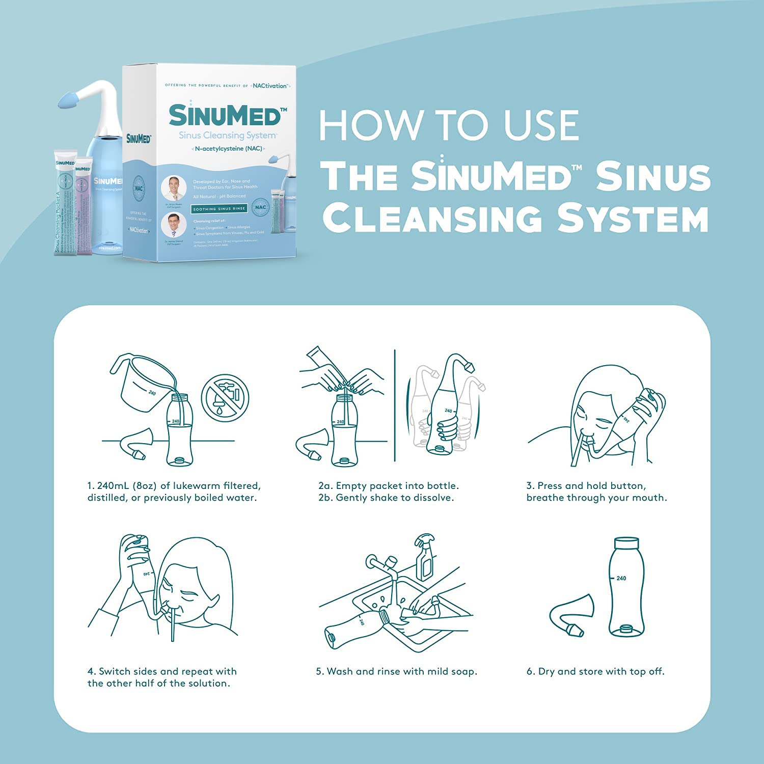 Mua SinuMed: Sinus Cleansing System - Relief of Sinus Congestion ...