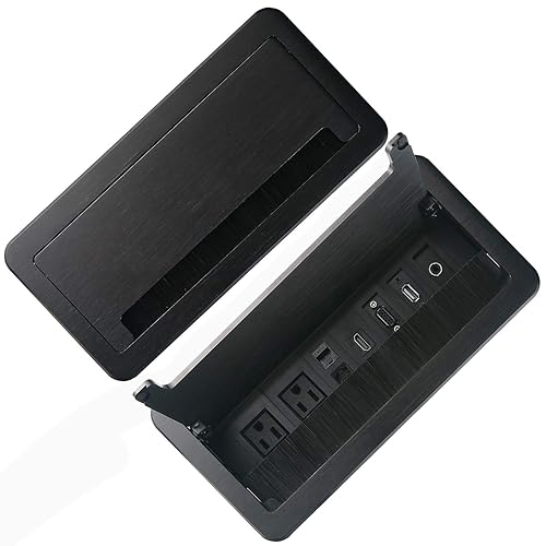 Conference Table Power Module-Tabletop Multimedia Connectivity Box ...
