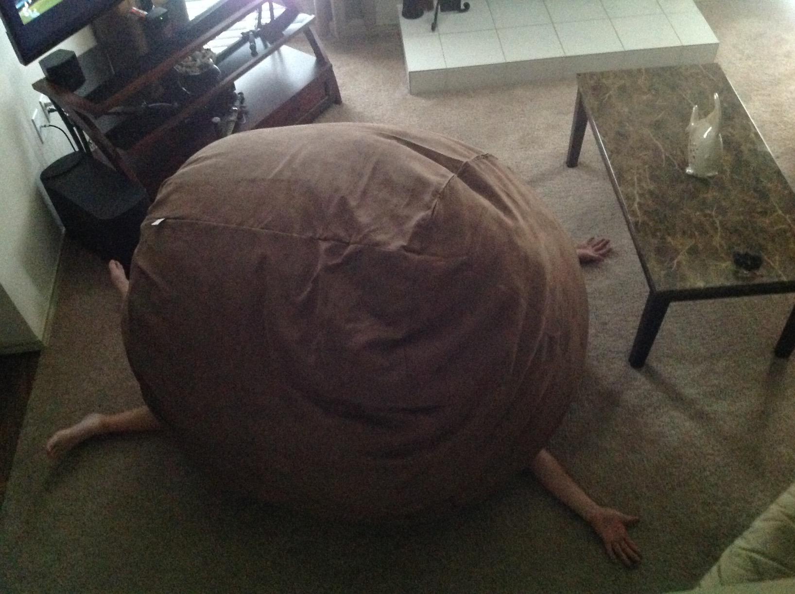 $23/mo - Finance Cozy Sack 4-Feet Bean Bag Chair, Large, Earth | Buy ...