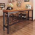 Amazon.com: SofaHills Narrow Bar Table, Space-Saving Industrial Bar ...