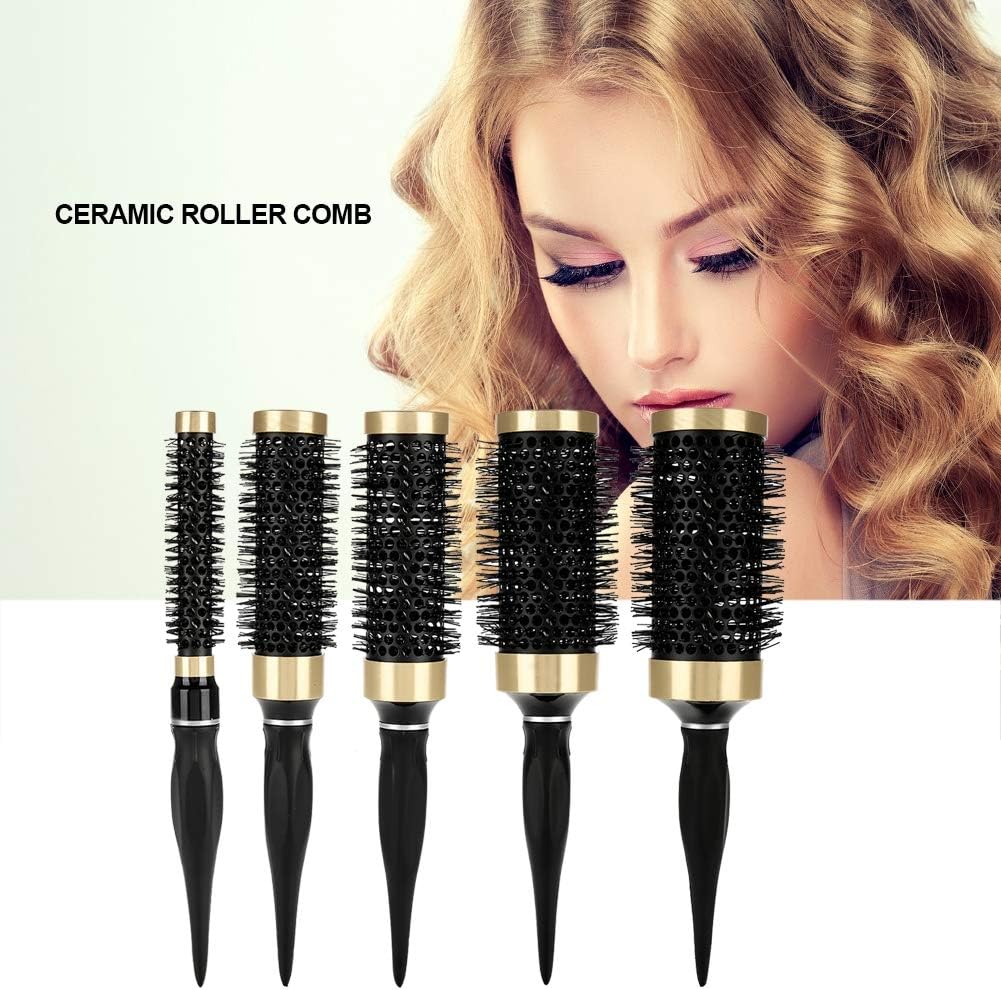 Roller Comb Ceramic Hair Styling Roller Comb for Salon Styling and ...