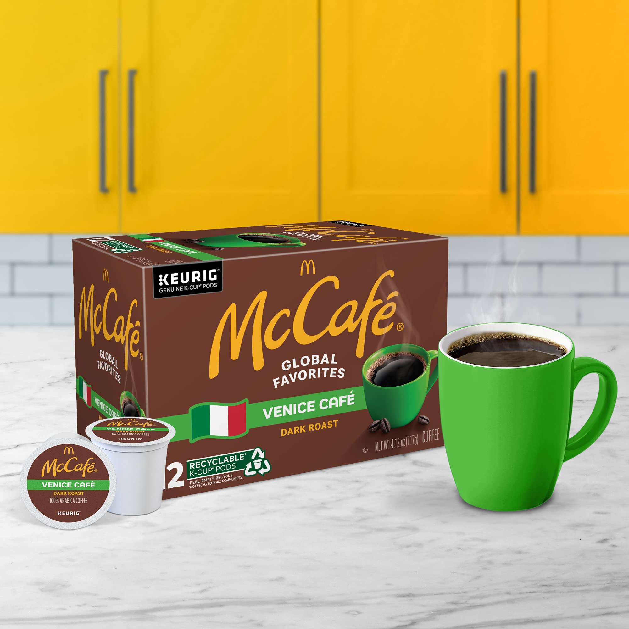 McCafe Venice Cafe, Single Serve Coffee Keurig K-Cup Pods, Dark Roast ...