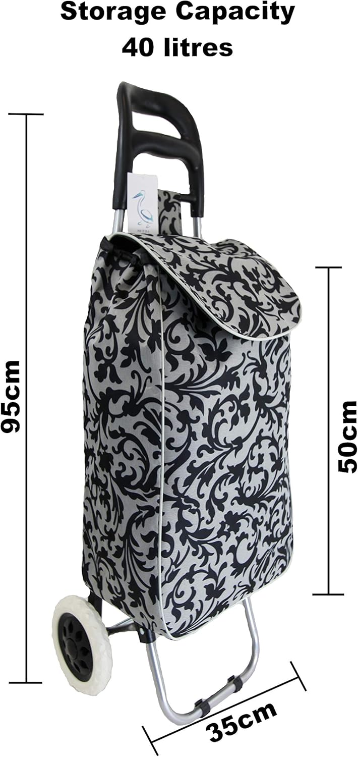 Large Shopping trolley. Modern and colourful pull push cart ...