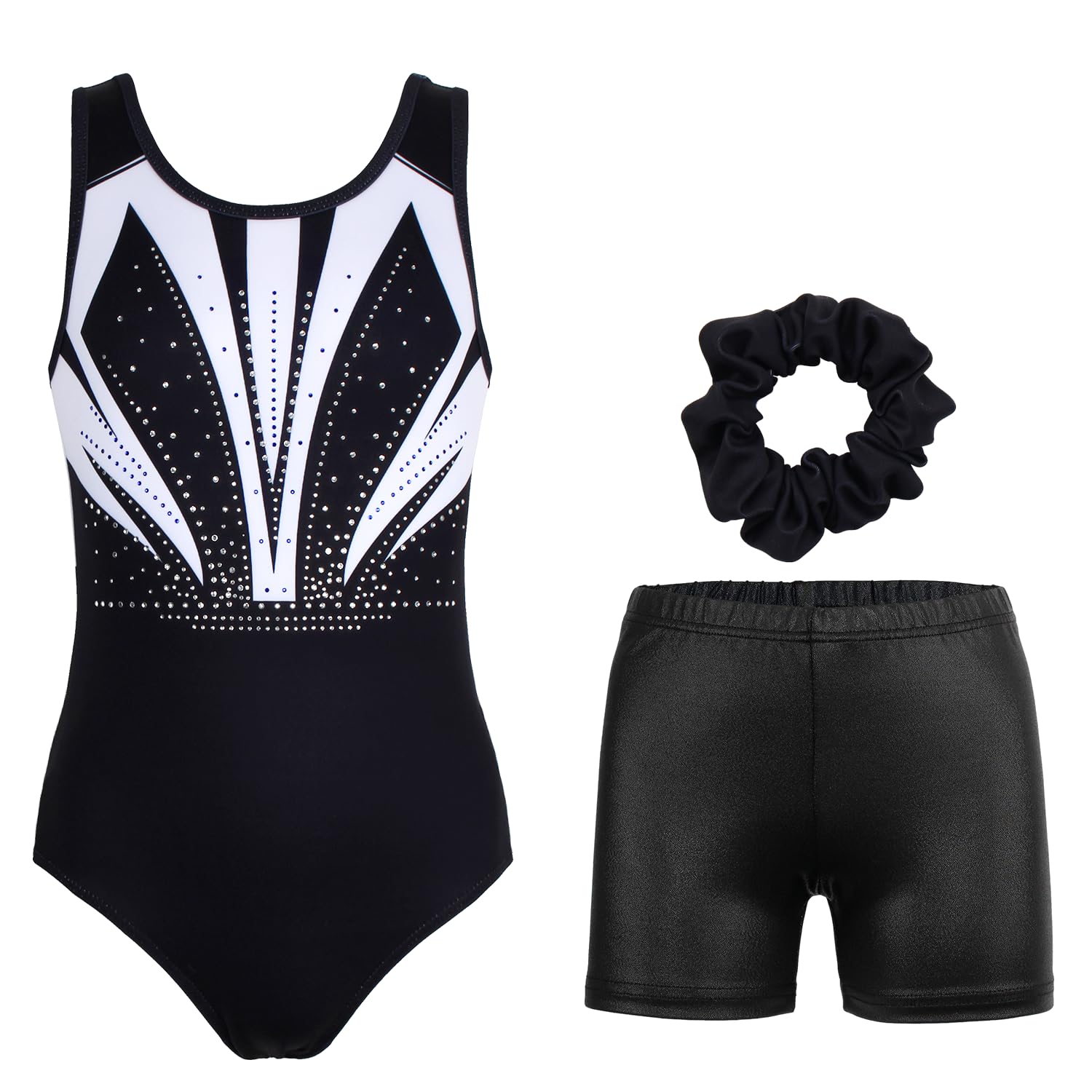 JOYSTREAM Gymnastics Leotards for Girls with Shorts Sparkly Ballet ...