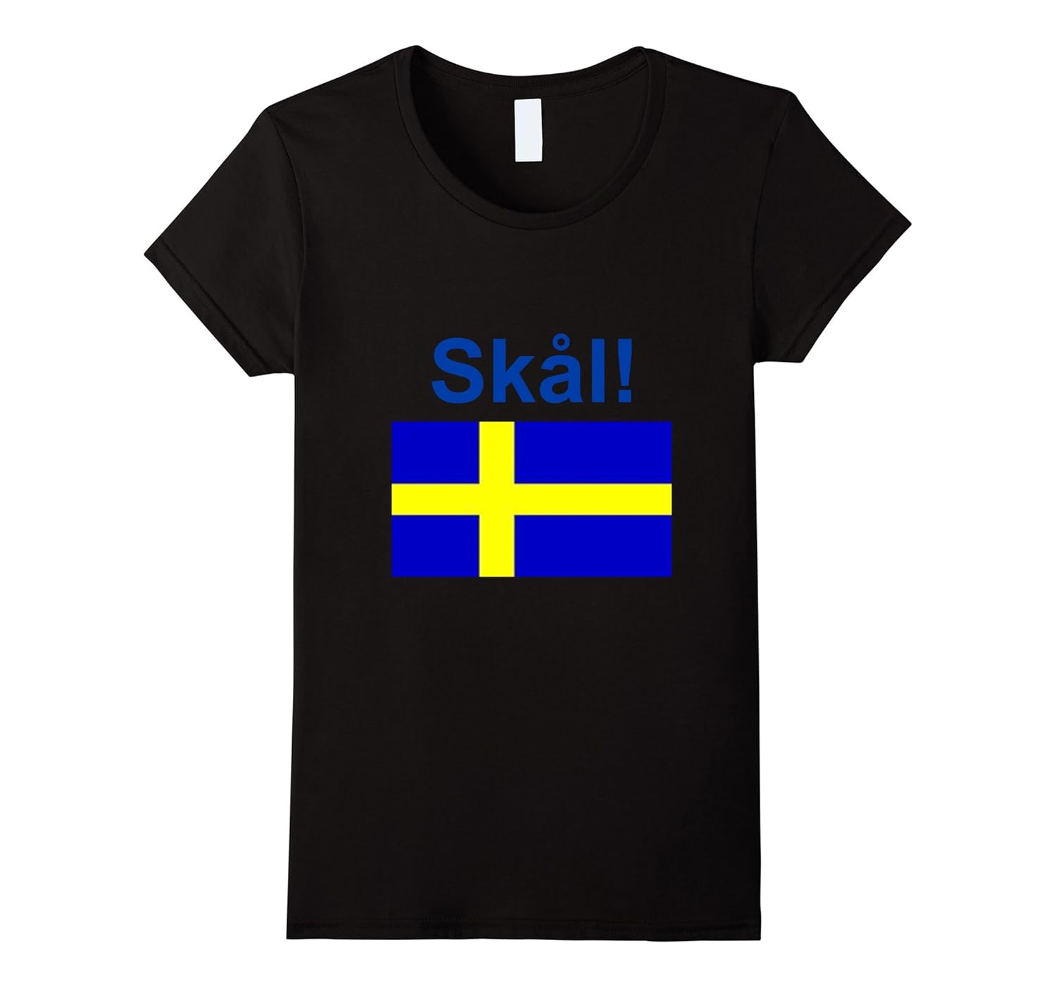 Skal Skol Cheers in Swedish Flag Drinking Toast