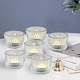Amazon.com: Clear Glass Wishing Tea Light Candle Holders Romantic Candle Holder for Wedding and ...