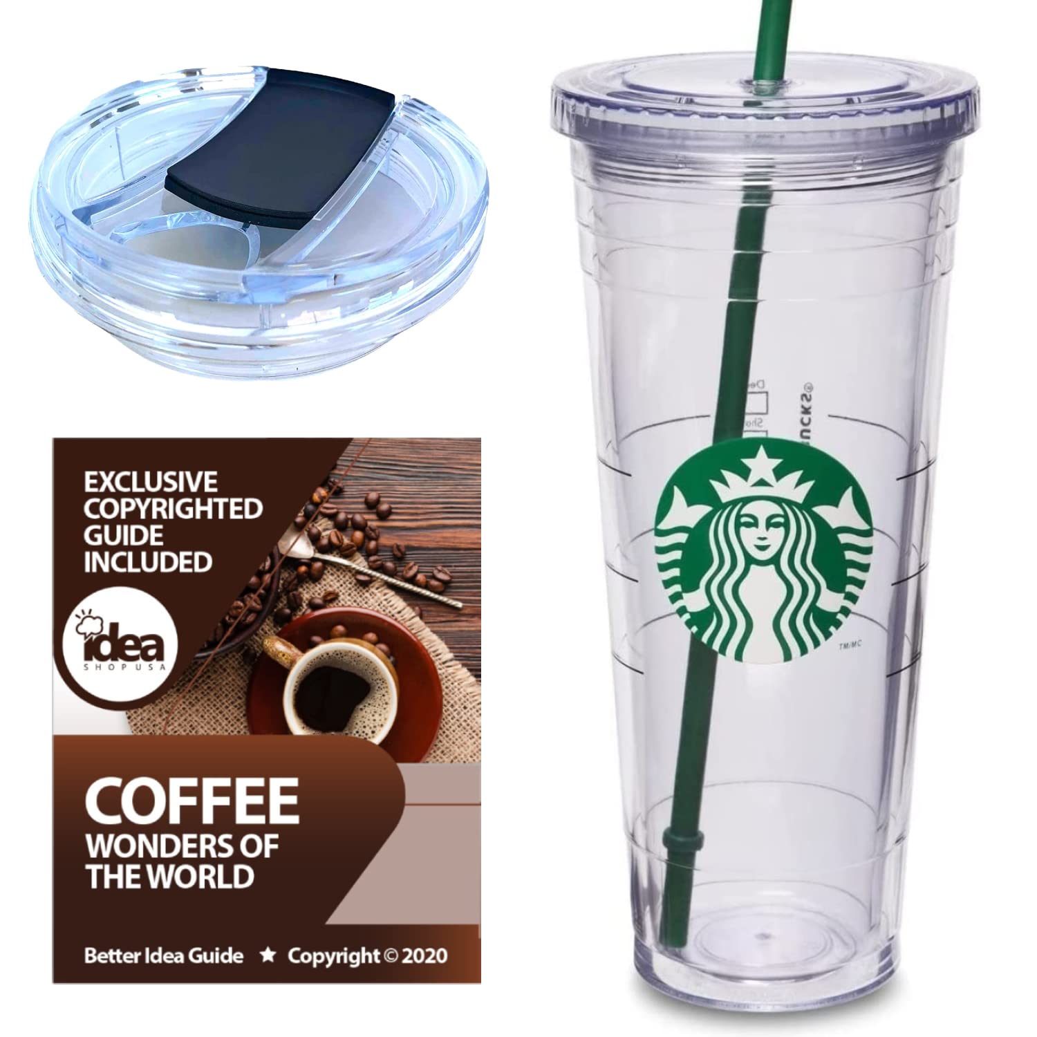 Mua Starbucks Clear Insulated Tumbler with Lid and Straw 24 oz - Venti ...