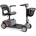 Amazon.com: Reyhee Cruiser Powered Folding Mobility Scooters with Lengthened Legroom, 3.75MPH ...