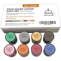 Amazon.com : Edible Sparkle Luster Dust Set (10 colors) for cake ...
