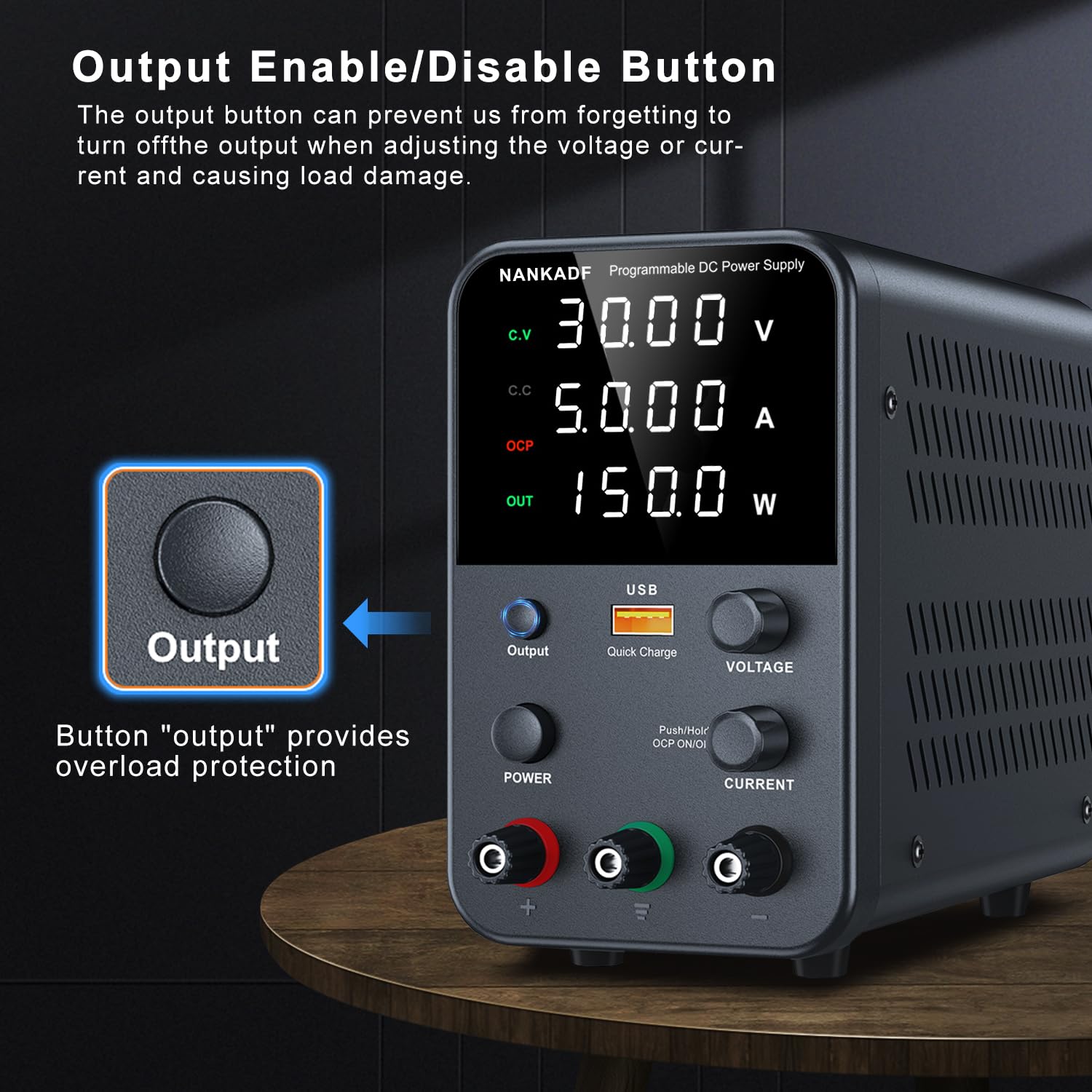 Mua DC Power Supply Variable, Bench Power Supply with Encoder ...