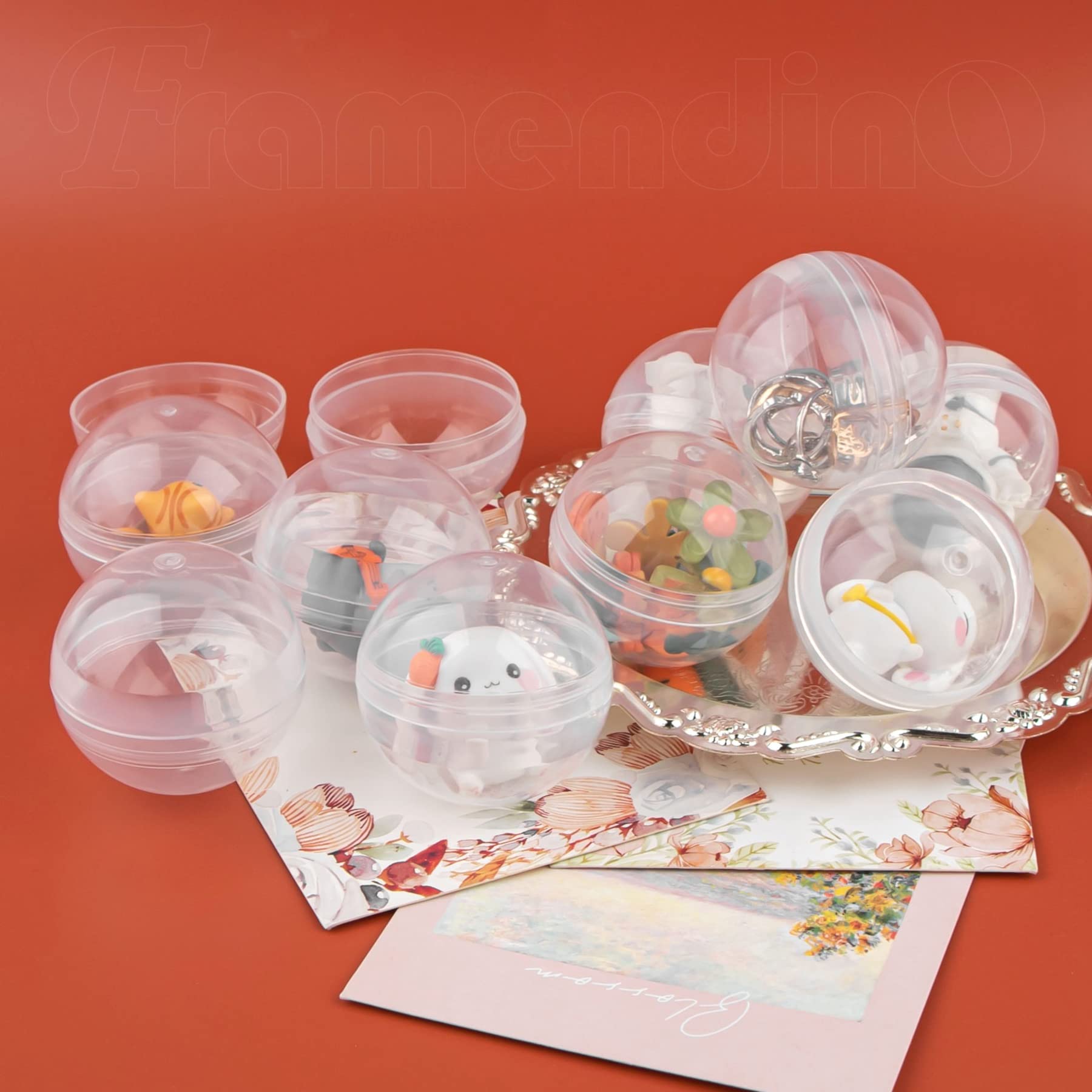 Vending Machine Capsules - 250-Pack Acorn Capsules, Clear Empty Cases ...