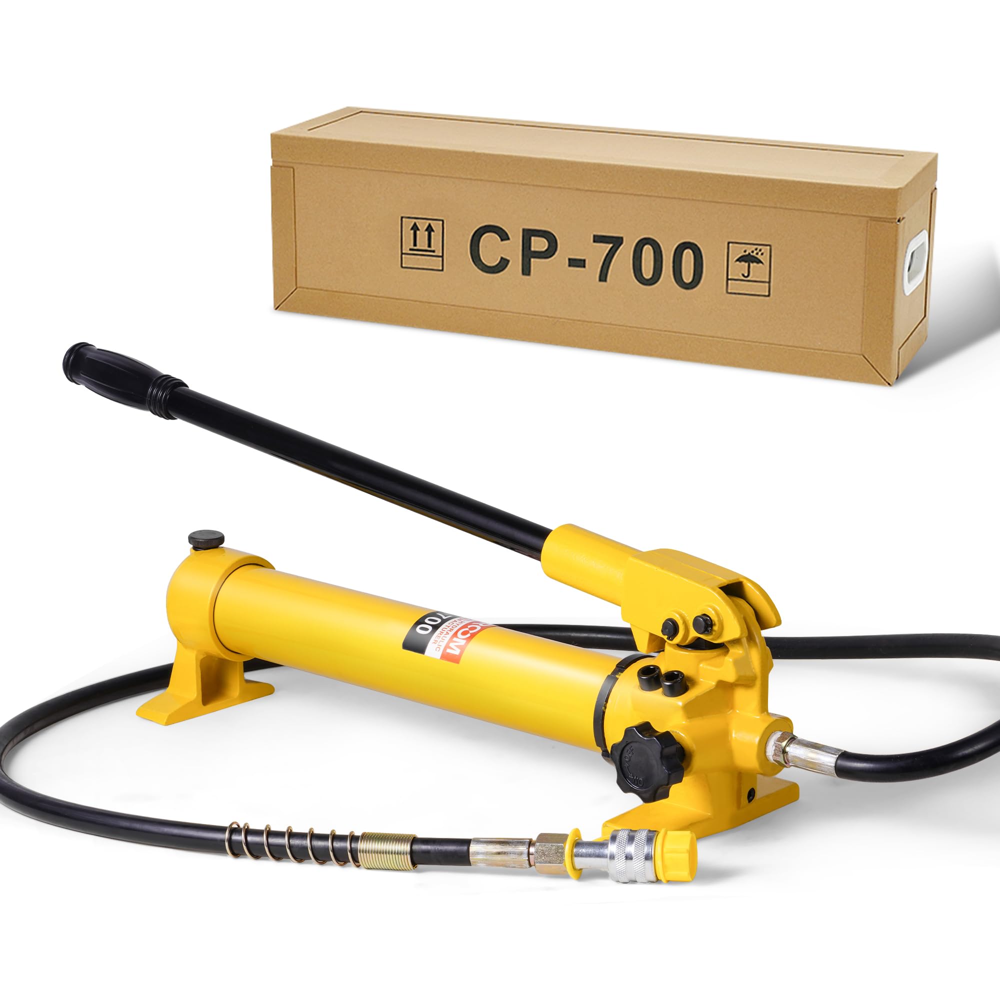 DOOROOM CP-700 Hydraulic Hand Pump, Hand Operated Pump Suitable for Separate Hydraulic Tools for ...