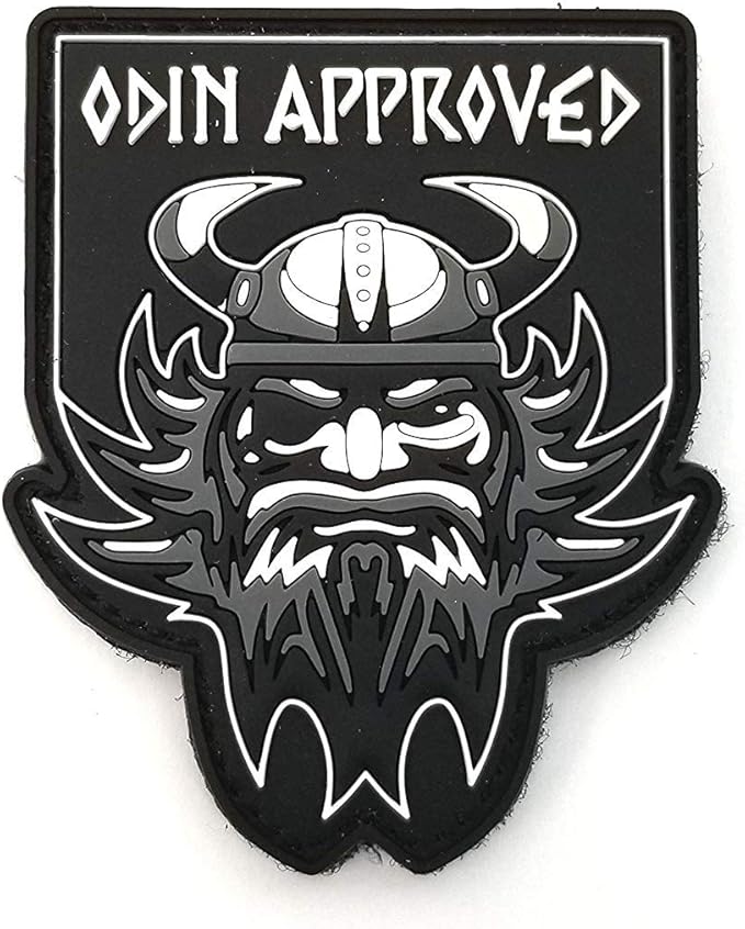 Amazon.com: PVC Morale Patch - Odin Approved 2"x2.5": Arts, Crafts & Sewing