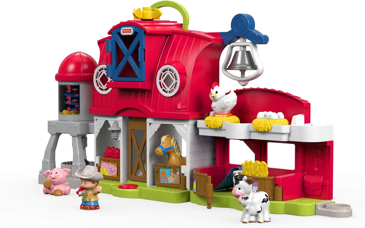 Fisher-Price Little People Happy Animal Farm with Sound and Music Toy ...