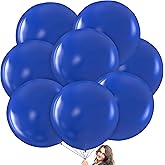 Amazon.com: Giant Balloons 36 Inch Blue Balloons, 6 Big latex balloons ...