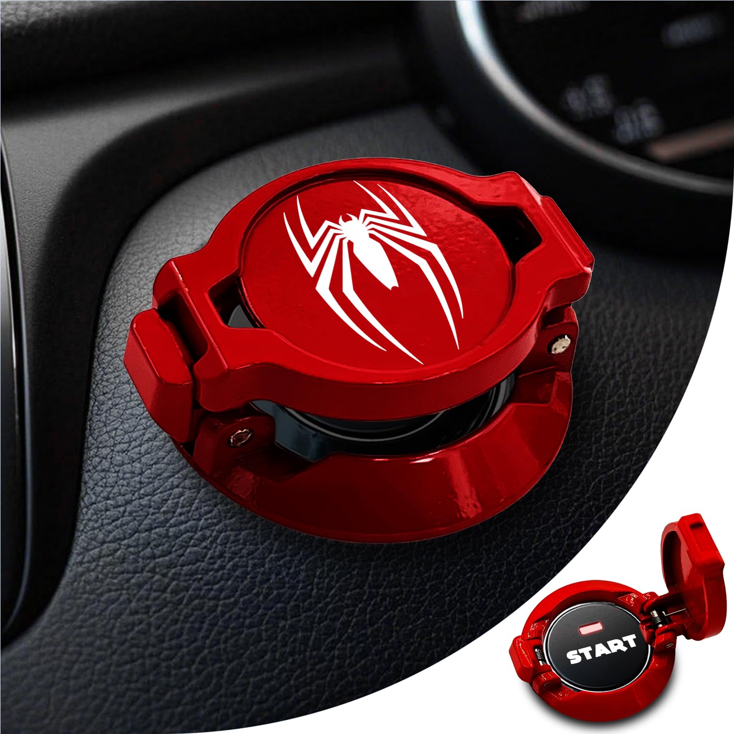EPOCHHIKE Push Start Button Cover, Engine Start Stop Button Cover ...
