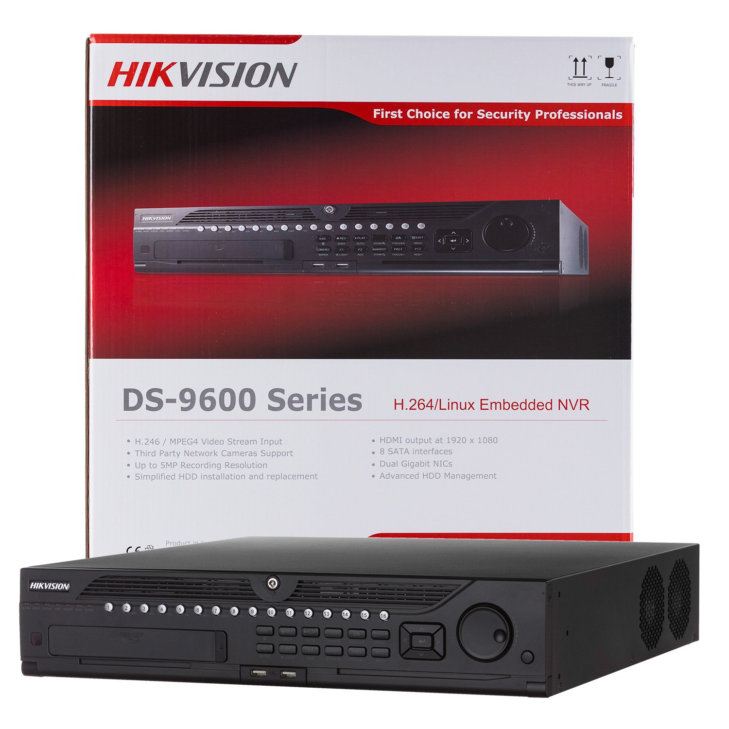 Hikvision 32-Channel High End Embedded NVR, No HDD, H264, Up to 6MP ...