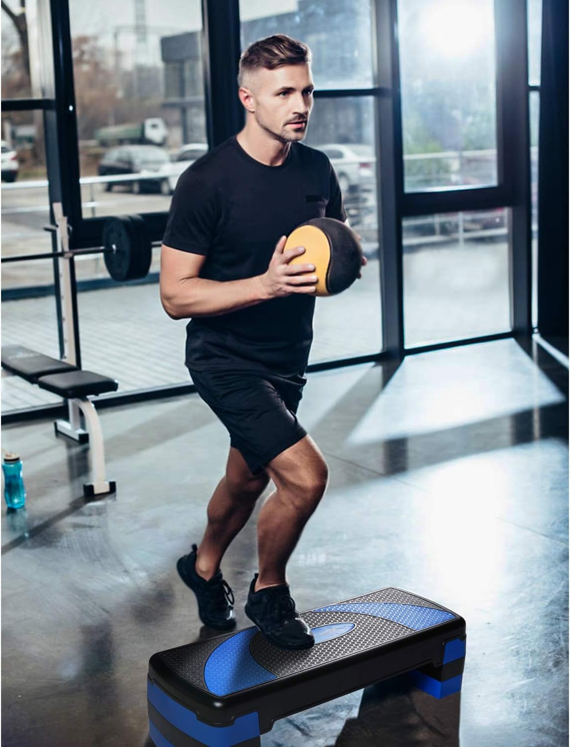 Piattaforme Step 10/15/20cm 78 x 30 cm Regolabile in 3 Altezze arteesol ...