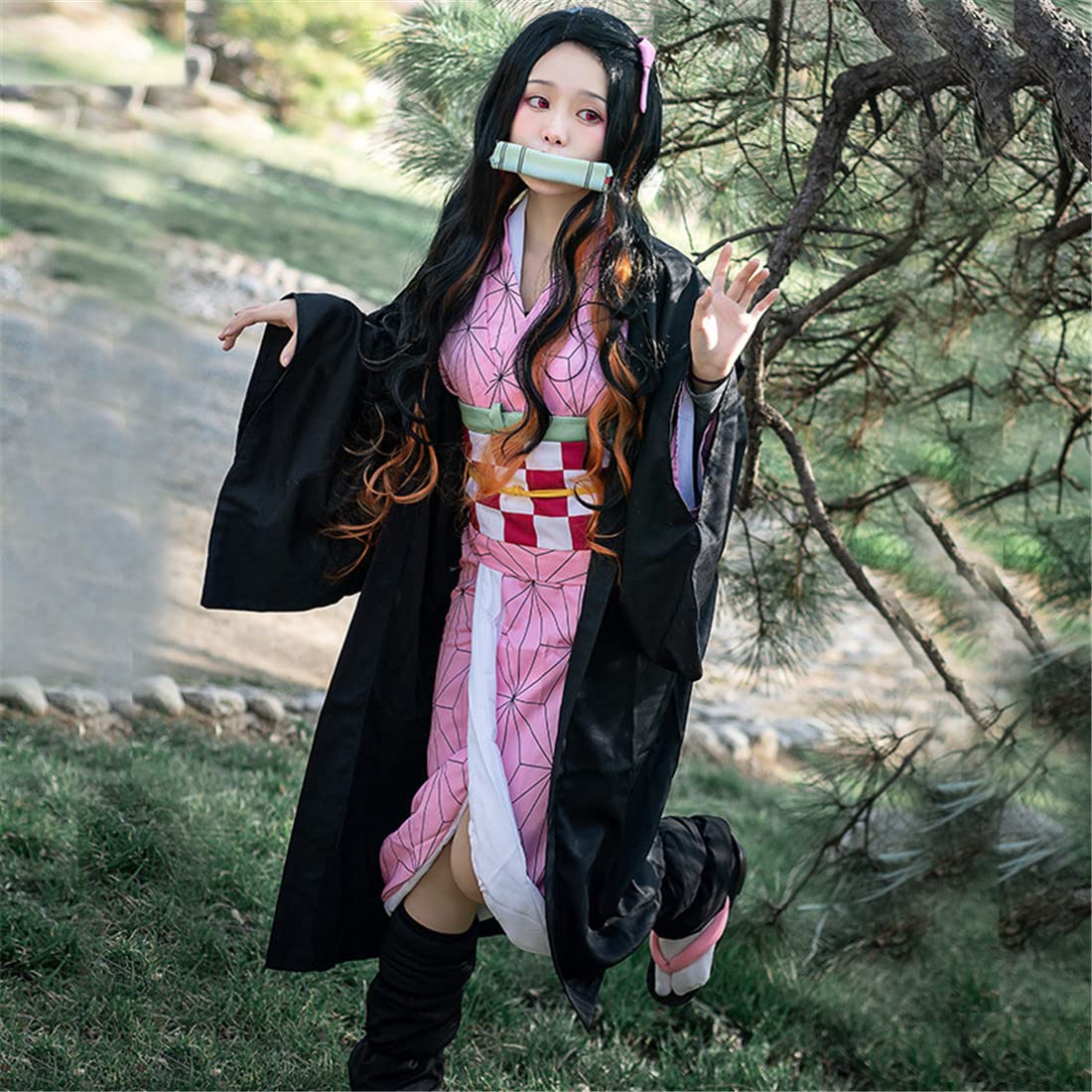 Mua ToouYoor Demon Tanjiro Cosplay Shinobu Giyuu Zenitsu Robe Kimono ...