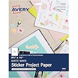 Amazon.com : Avery Printable Fabric for Inkjet Printers, 8.5 x 11 ...