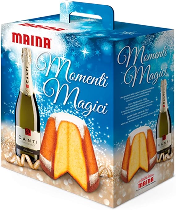 LE STRENNE MAINA MOMENTI MAGICI GRAN PANDORO 750 GR + CUVEE 75 CL ...