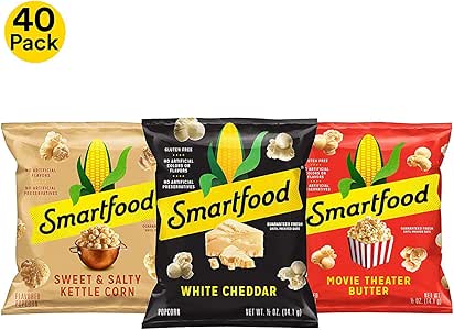 Amazon.com: Smartfood Popcorn Variety Pack, 0.5 Ounce (Pack of 40 ...