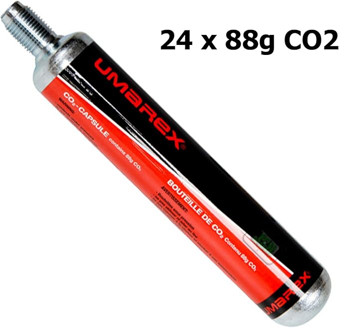 Umarex 88g Co2 Co 2 Gas Cartridge Air Rifle 88 Gram Airsource Paintball 88g 24 Pack: Amazon.co ...
