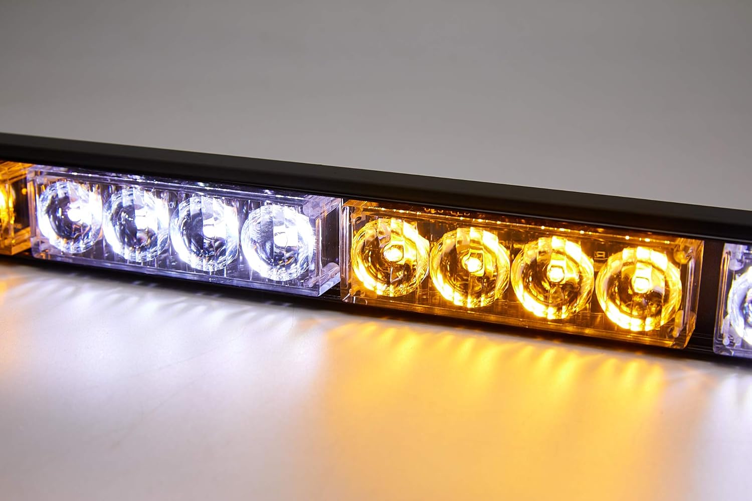 35.5 Inch, Yellow/Amber Traffic Advisor Light Bar 36 Inch 16 Flash ...