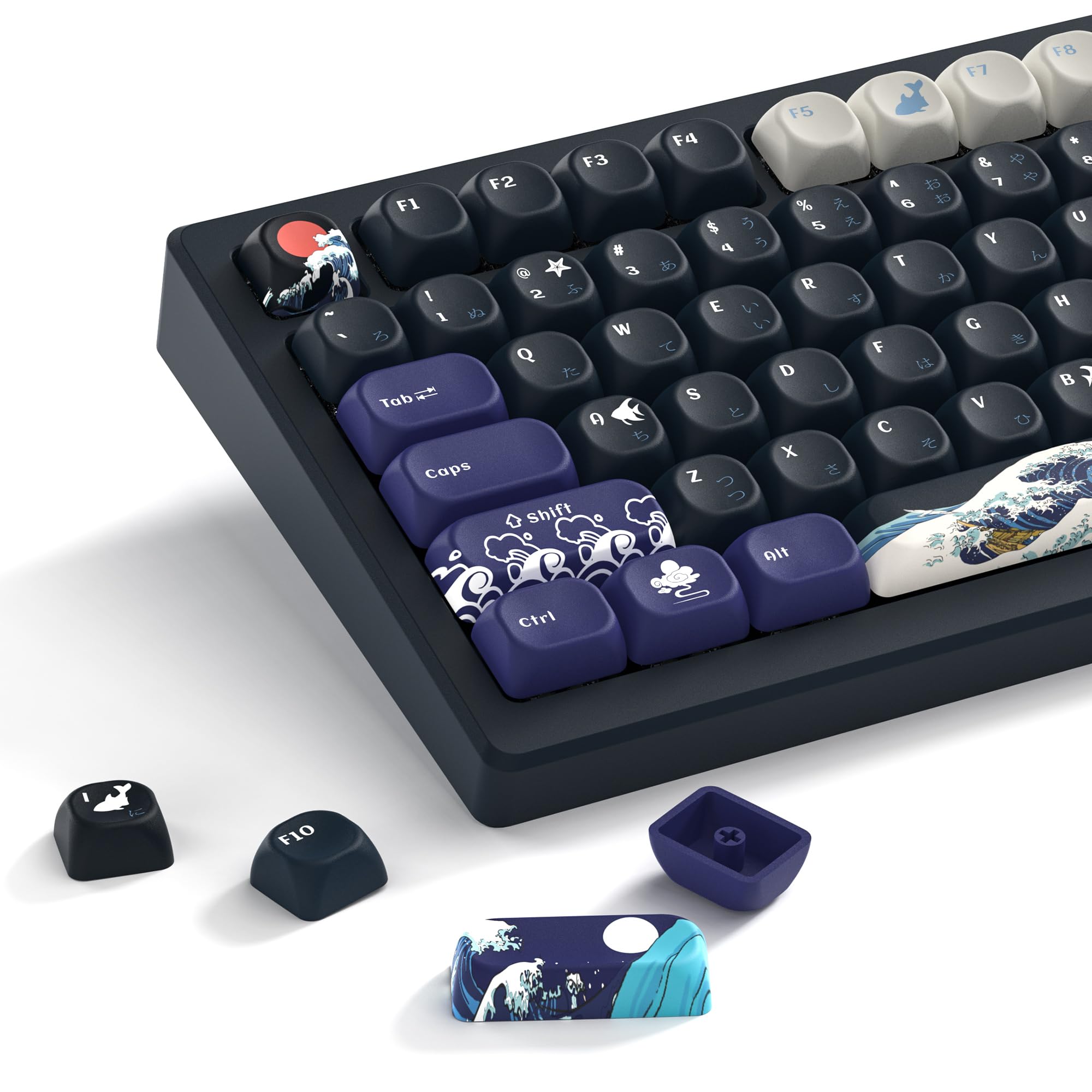 Mua Womier PBT Keycaps - Keycaps 60 65 75 100 Percent, MOA Keycaps Dye ...